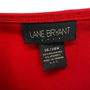 Lane Bryant | Tops | Lane Bryant Red Tank Top | Poshmark